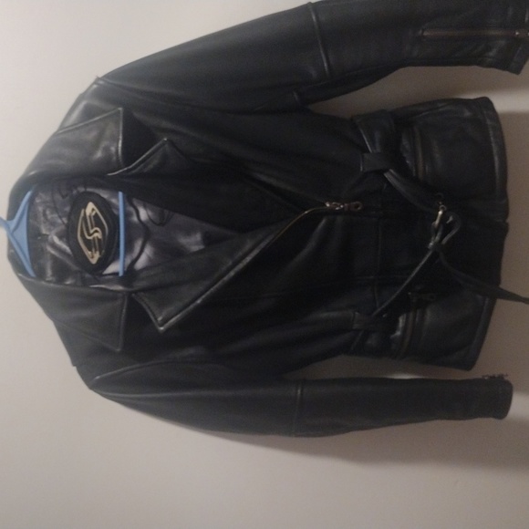 SRS SONIC | Jackets & Coats | Srs Sonic Women Sm Black Leather ...